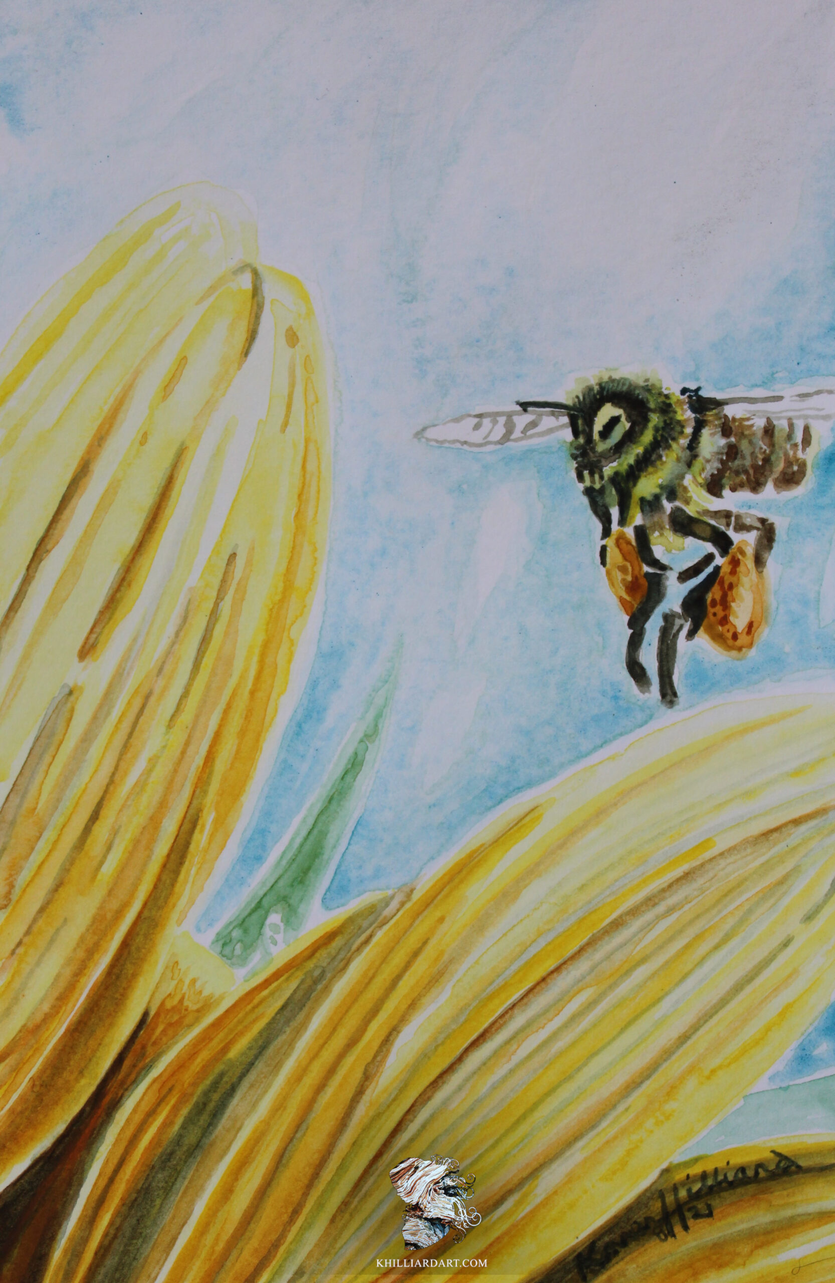 Sunflower Series 1 2 Karen Hilliard Art