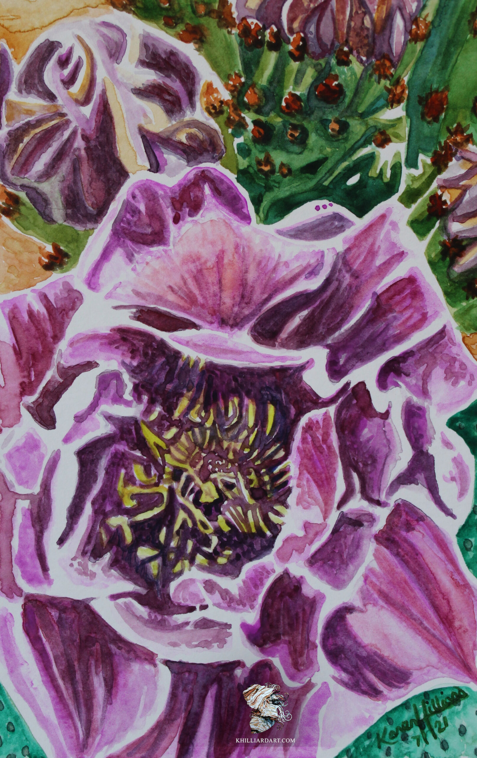 Valley Of Fire Series 2 3 Karen Hilliard Art